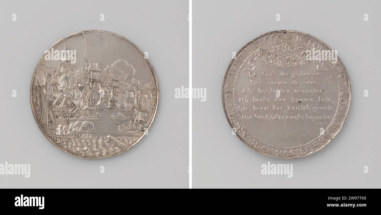 Four Days Marches, Juriaen Pool (I), 1666 history medal Silver medal ...