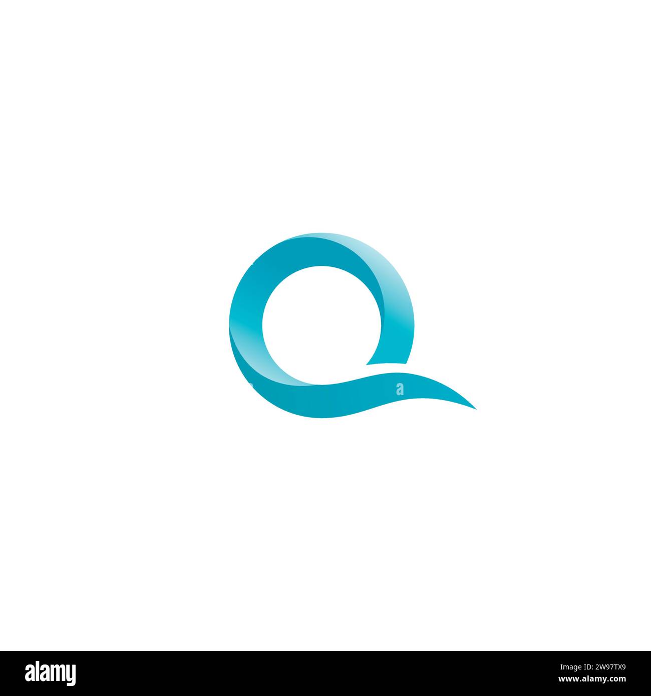 Q Logo With Blue Color Combination. Letter Q logo Stock Vector Image ...