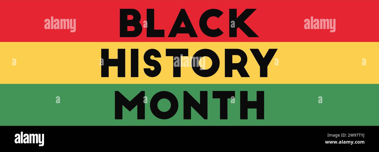 Vector Graphic Design Celebrating Black History Month Stock Vector
