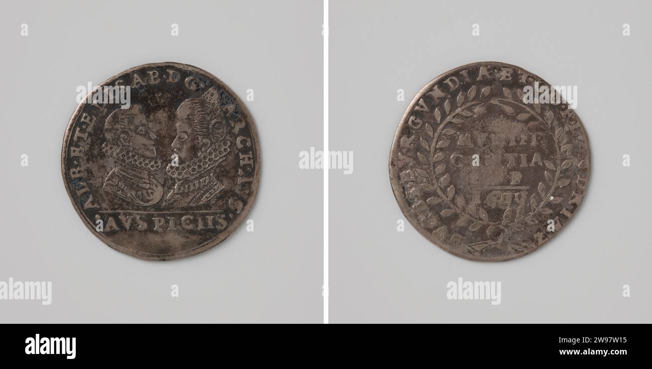 Income of Albertus and Isabella in Flanders, Anonymous, 1600 Silver ...
