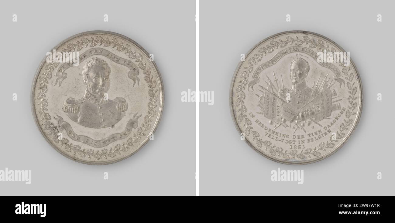 Ten -day campaign 1831, Johannes Petrus Schouberg, 1831 history medal ...