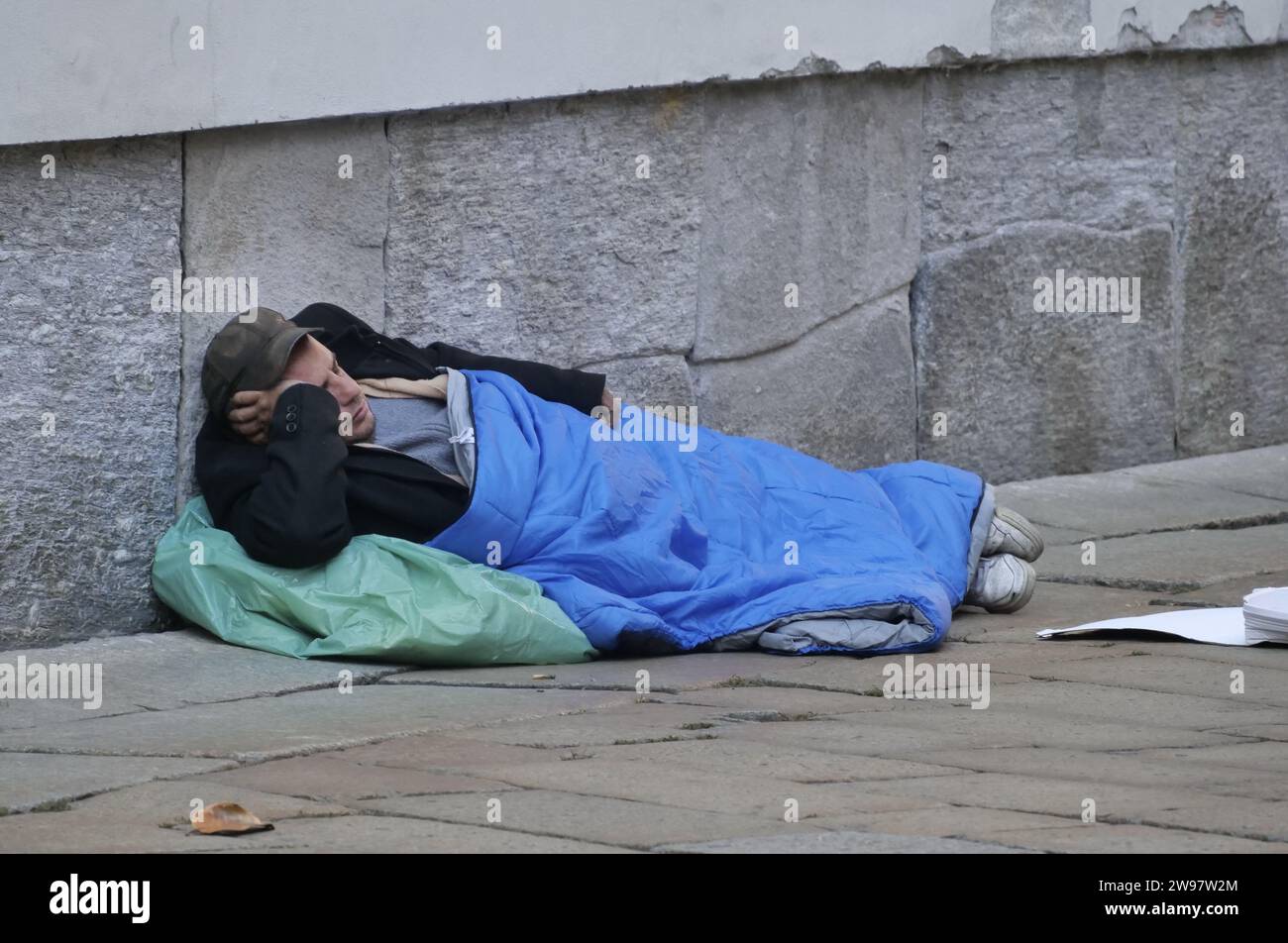 Milan, . 25th Dec, 2023. Due to inflation in 2023 absolute poverty on ...
