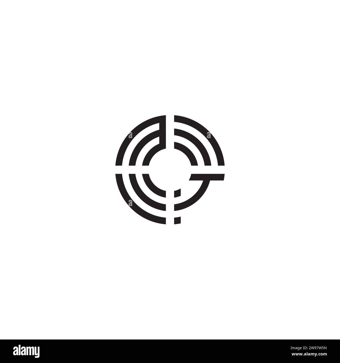 TM circle initial logo concept in high quality professional design that ...