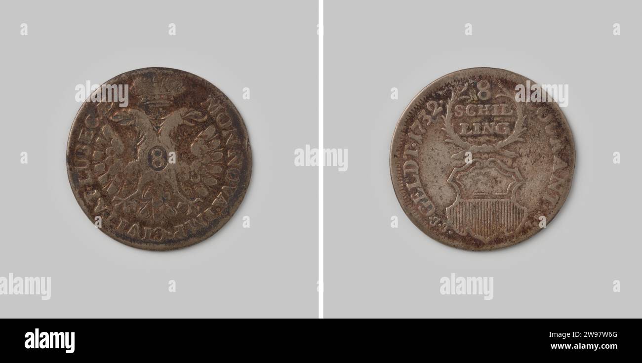8 Schilling from the Free Hansestad Lübeck, 1732 ,, 1732 coin Silver ...