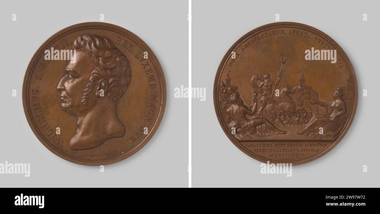 Opening of the Groot Noord-Hollandsch Kanaal 1824, Johannes Petrus ...