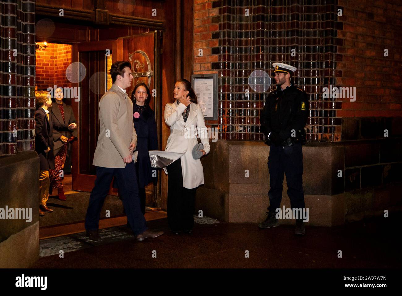 Prince Christian, Princess Josephine and Princess Isabella leave the ...