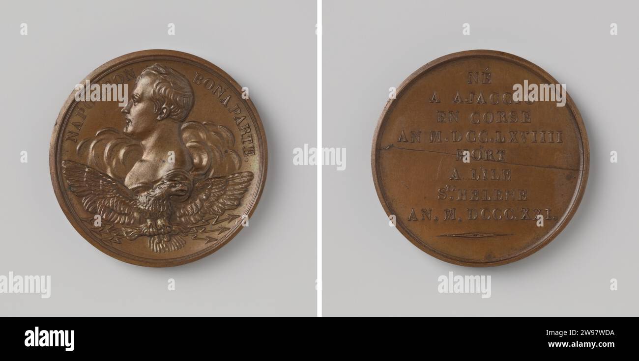 Death of Napoleon Bonaparte, died on St. Helena, Anonymous, 1821 ...