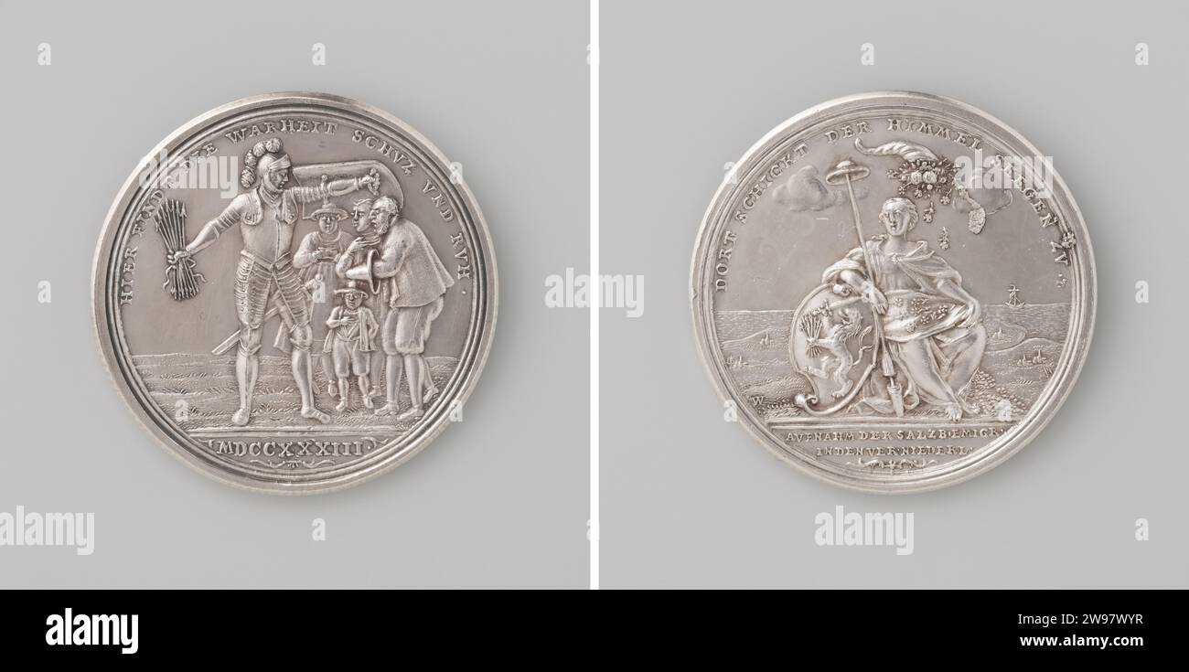 OPNAME OF SALZBURG emigrants in Nederland, Christian Wermuth, 1733 ...