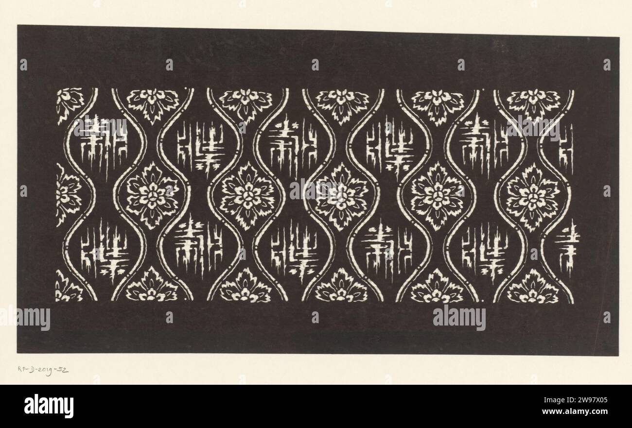 Template with vertical job pattern, anonymous, 1800 - 1909 Japanese ...