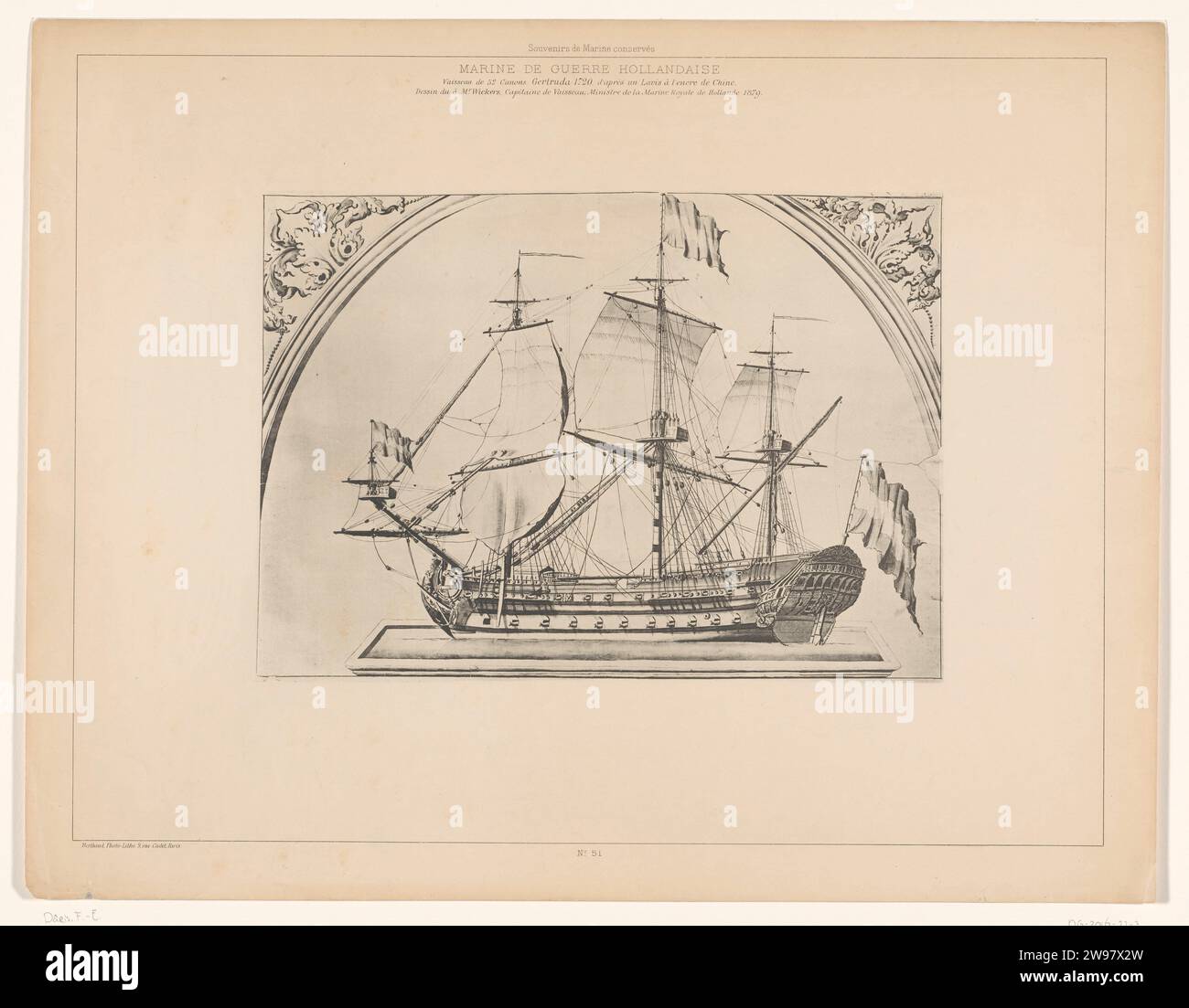 Ship model Geertruda 1720, Hendrikus Octavius Wichers, Franҫois-Edmond ...