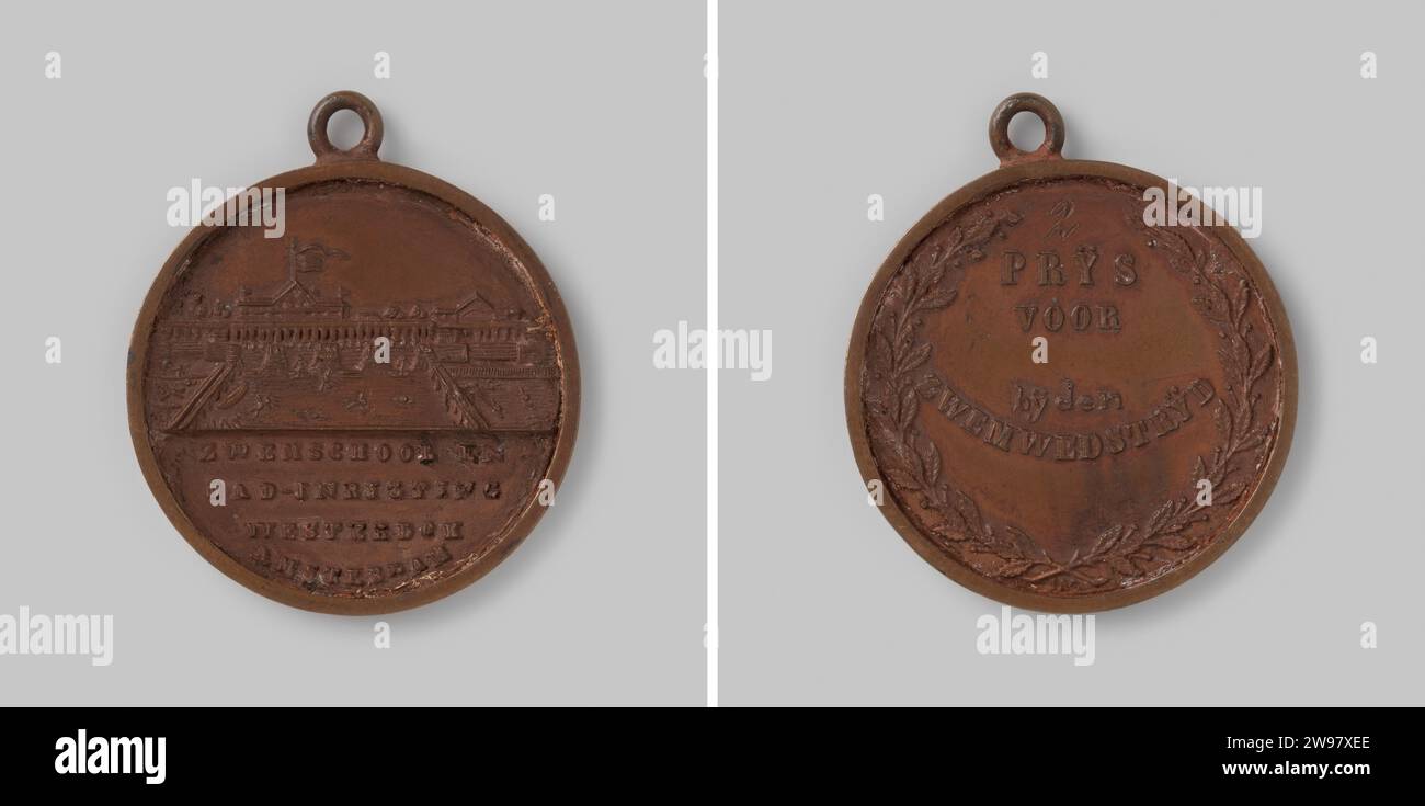 Price medal of the Swimming School and Bad-Inrigting Westerdok in ...