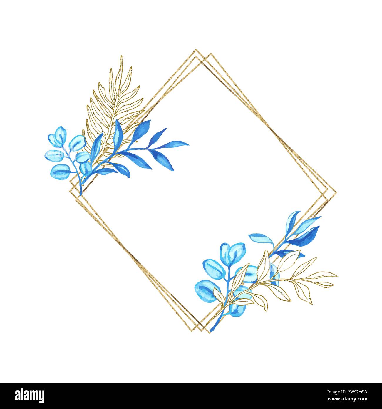 Summer card on blue Cut Out Stock Images & Pictures - Alamy