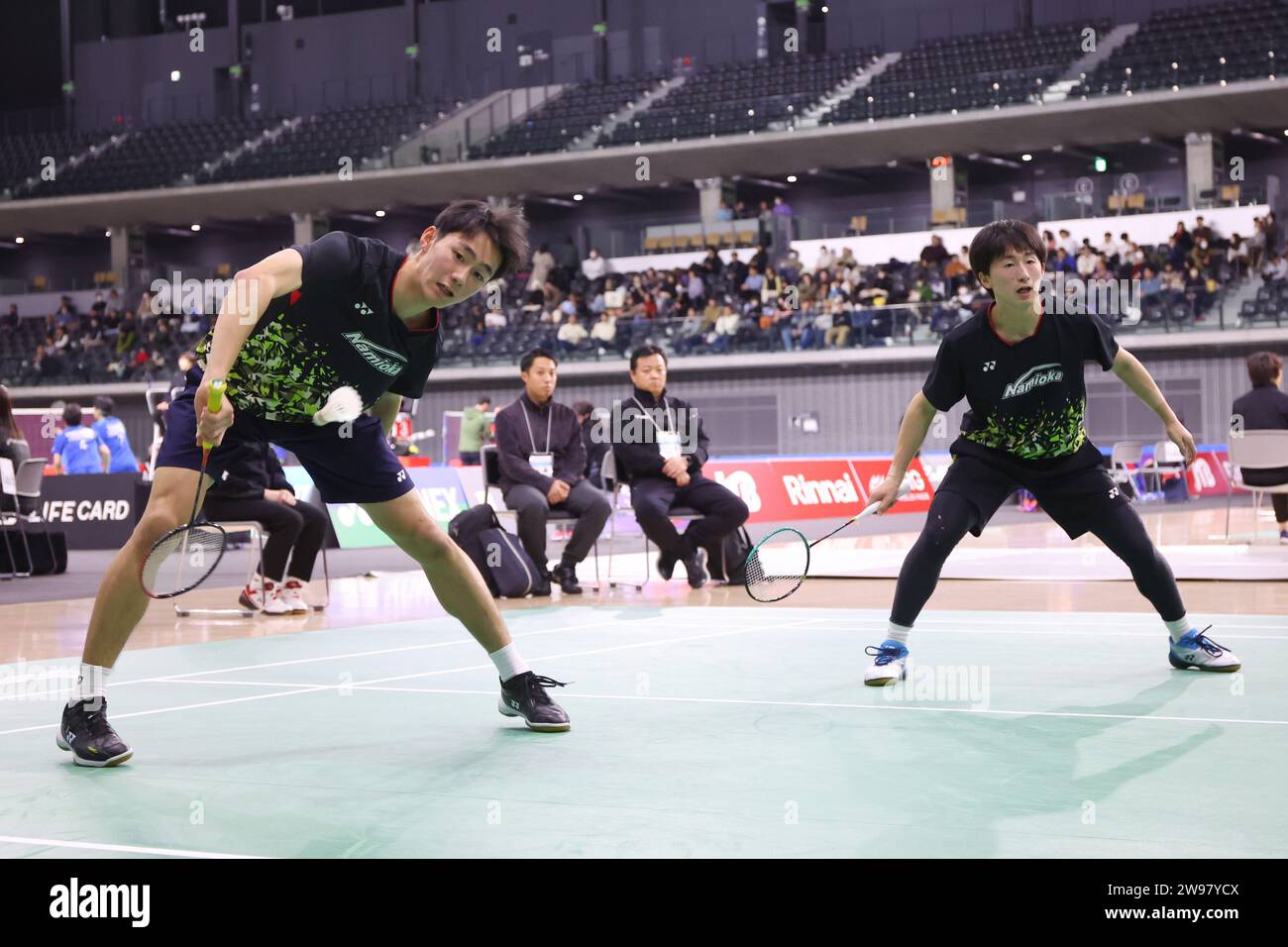 Musashino Forest Sport Plaza, Tokyo, Japan. 25th Dec, 2023. Kaito Sugawara & Haruki Tanaka ...