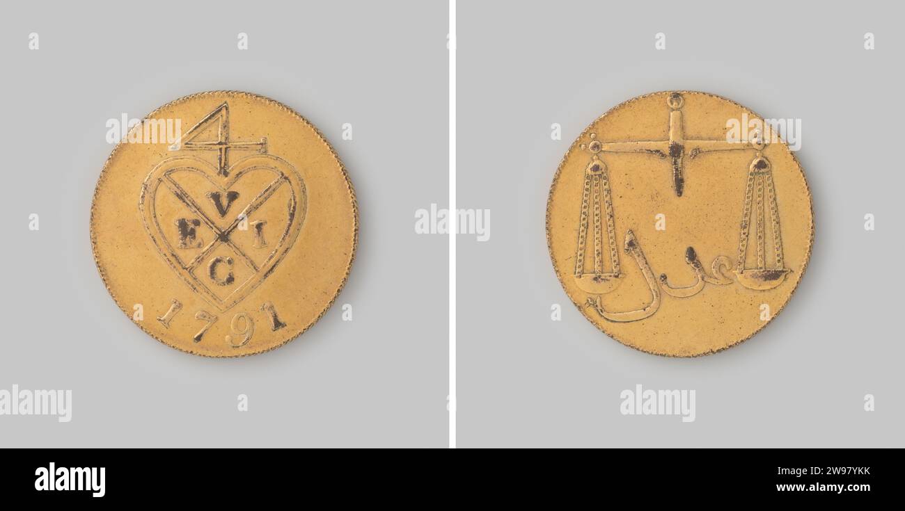 Double Pice for Bombay in India of the English East India Company (EIC ...