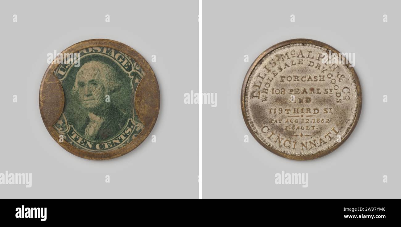 Private currency of 10 cents from Cincinnati in the United States of ...