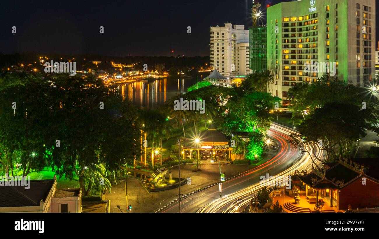 Kuching city waterfront view hi-res stock photography and images - Alamy