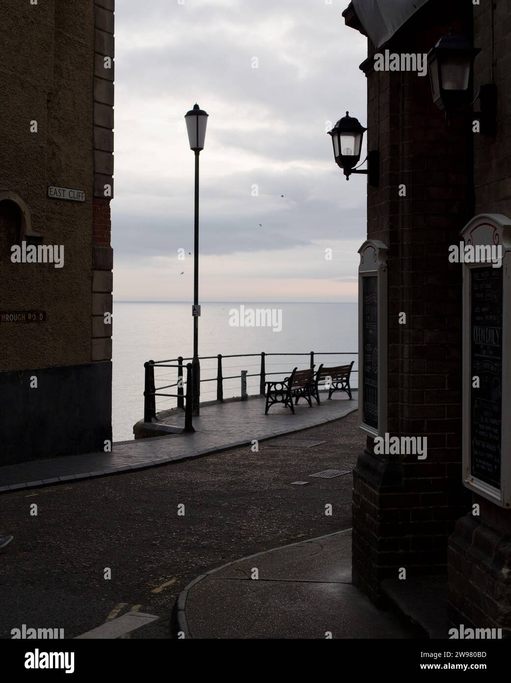 A Winter British Seaside scene in Cromer, Norfolk, UK Stock Photo - Alamy