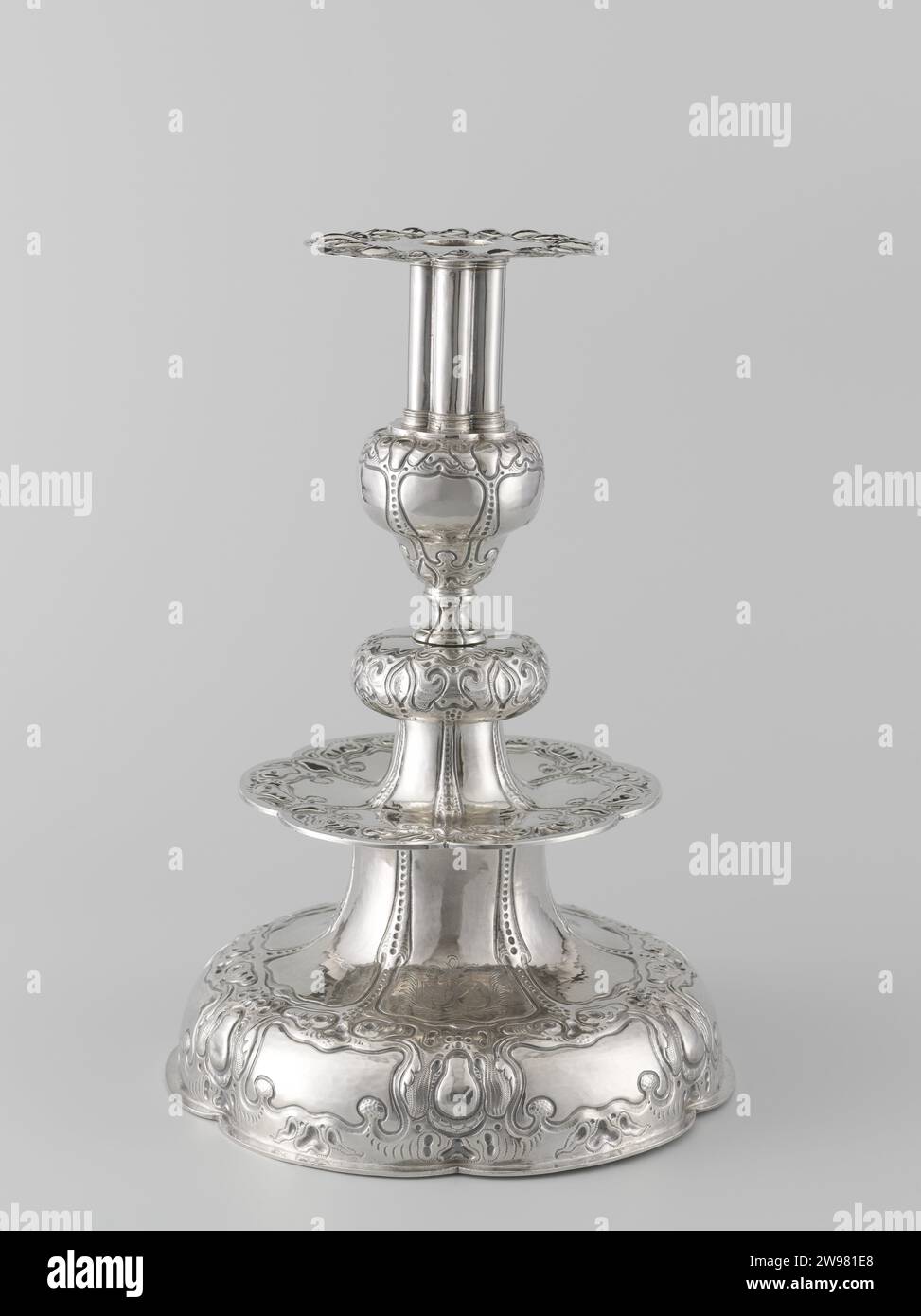 Three candlesticks, Willem Brugman, 1652 candlestick Silver candlestick ...