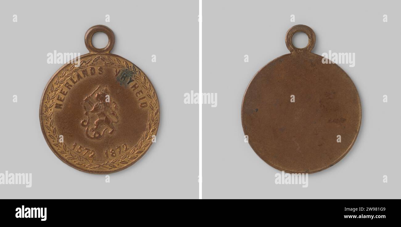 Commemoration of the intake of Den Briel 1872 ,, 1872 history medal One ...