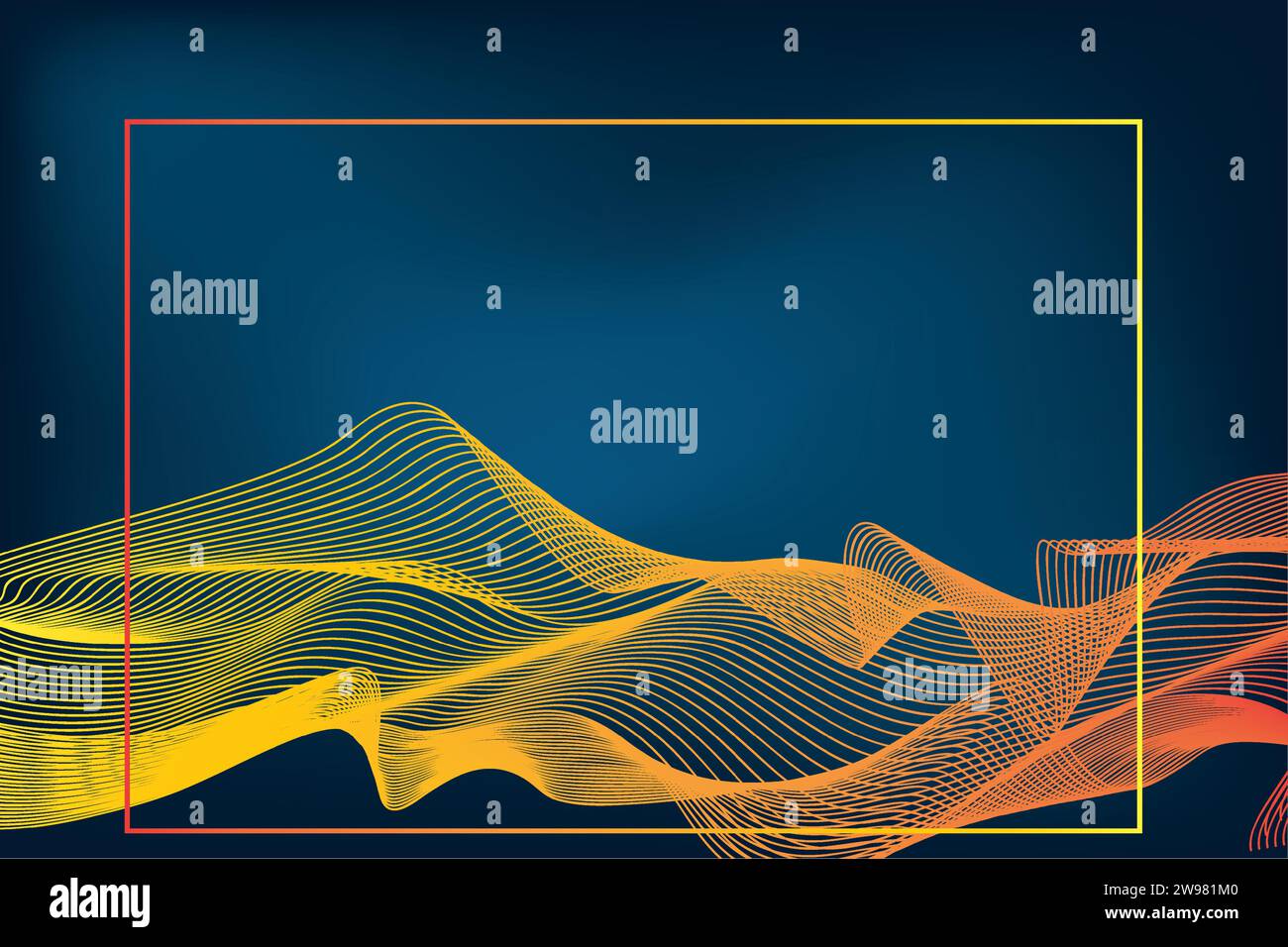 Abstract wave element for design. Stylized line art background. Free ...