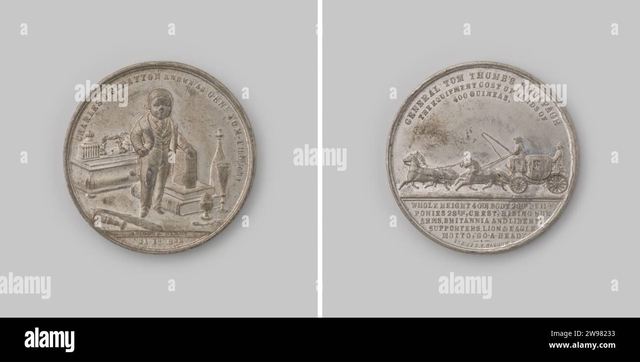 Charles S. Stratton alias General Tom Thumb, Joseph Moore, 1862 history ...