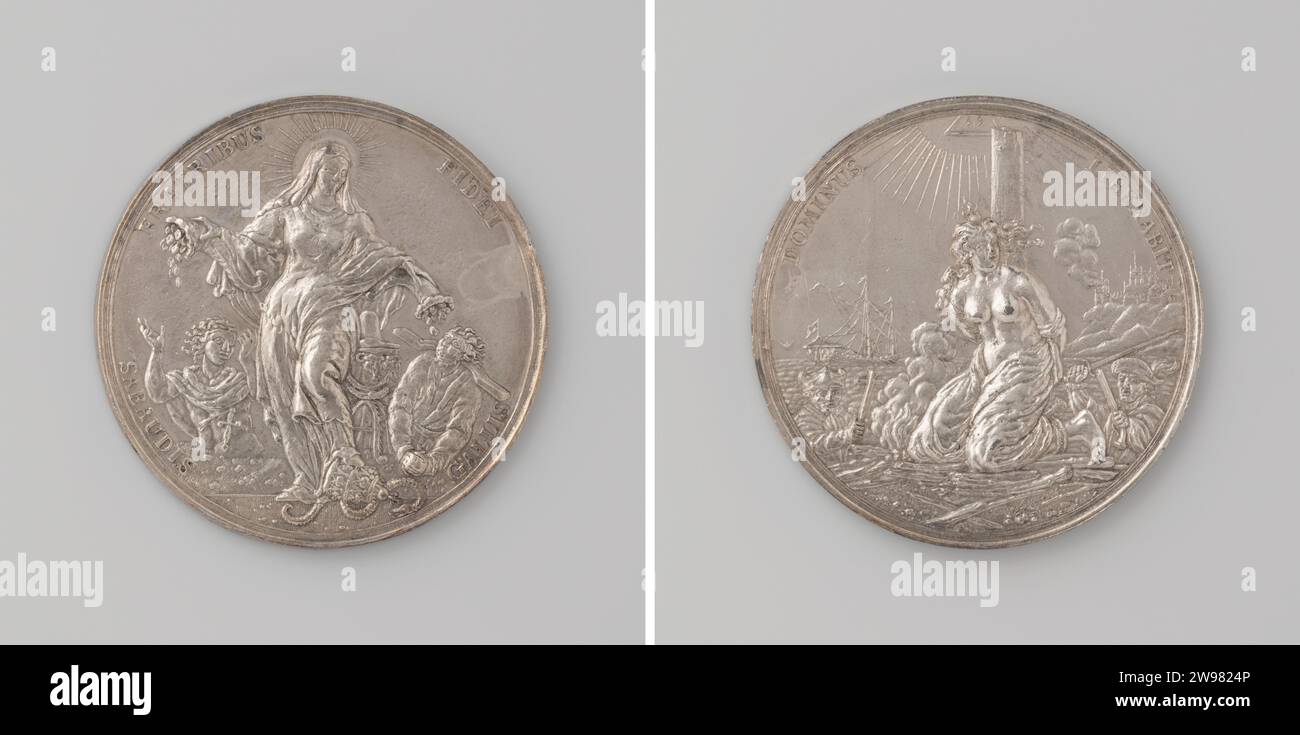 Persecution of the Protestants in France, Anonymous, 1685 history medal ...