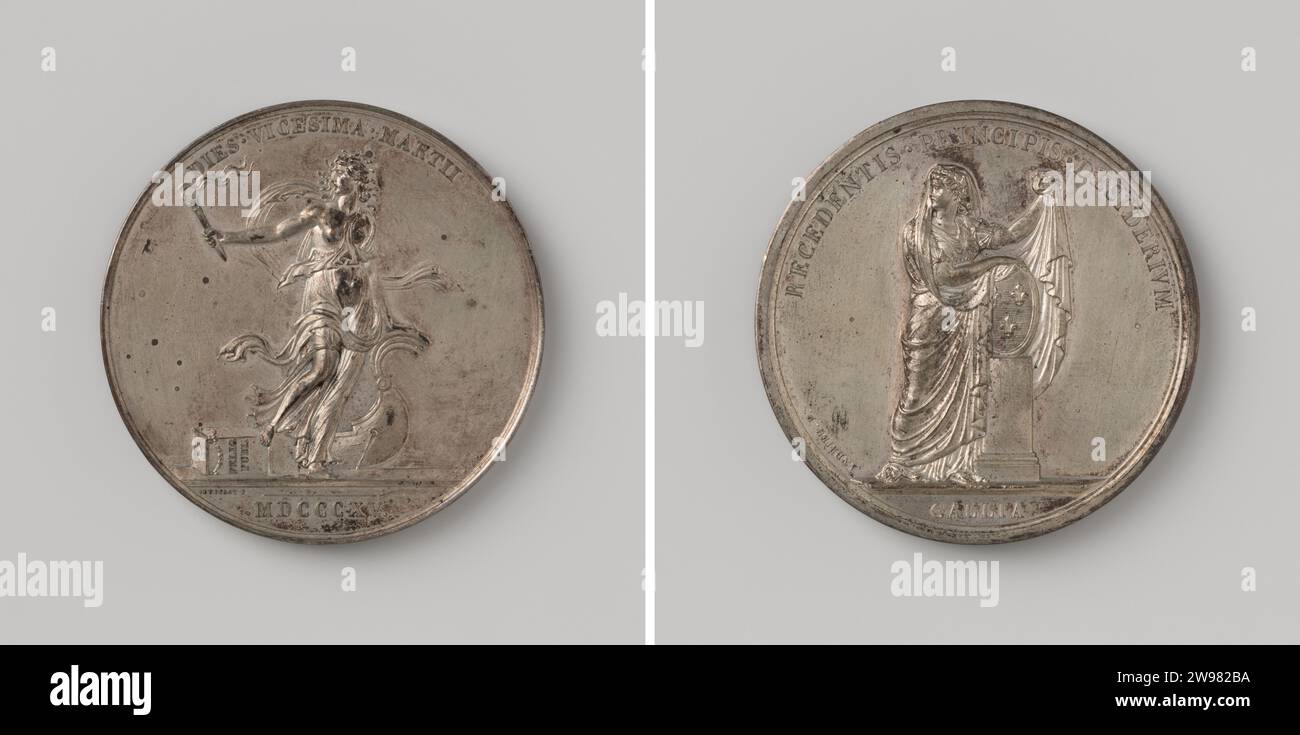 Return of Napoleon Bonaparte from his exile on Elba and flight from ...