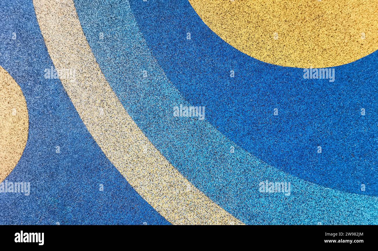 Texture of color rubber floor on playground Stock Photo - Alamy