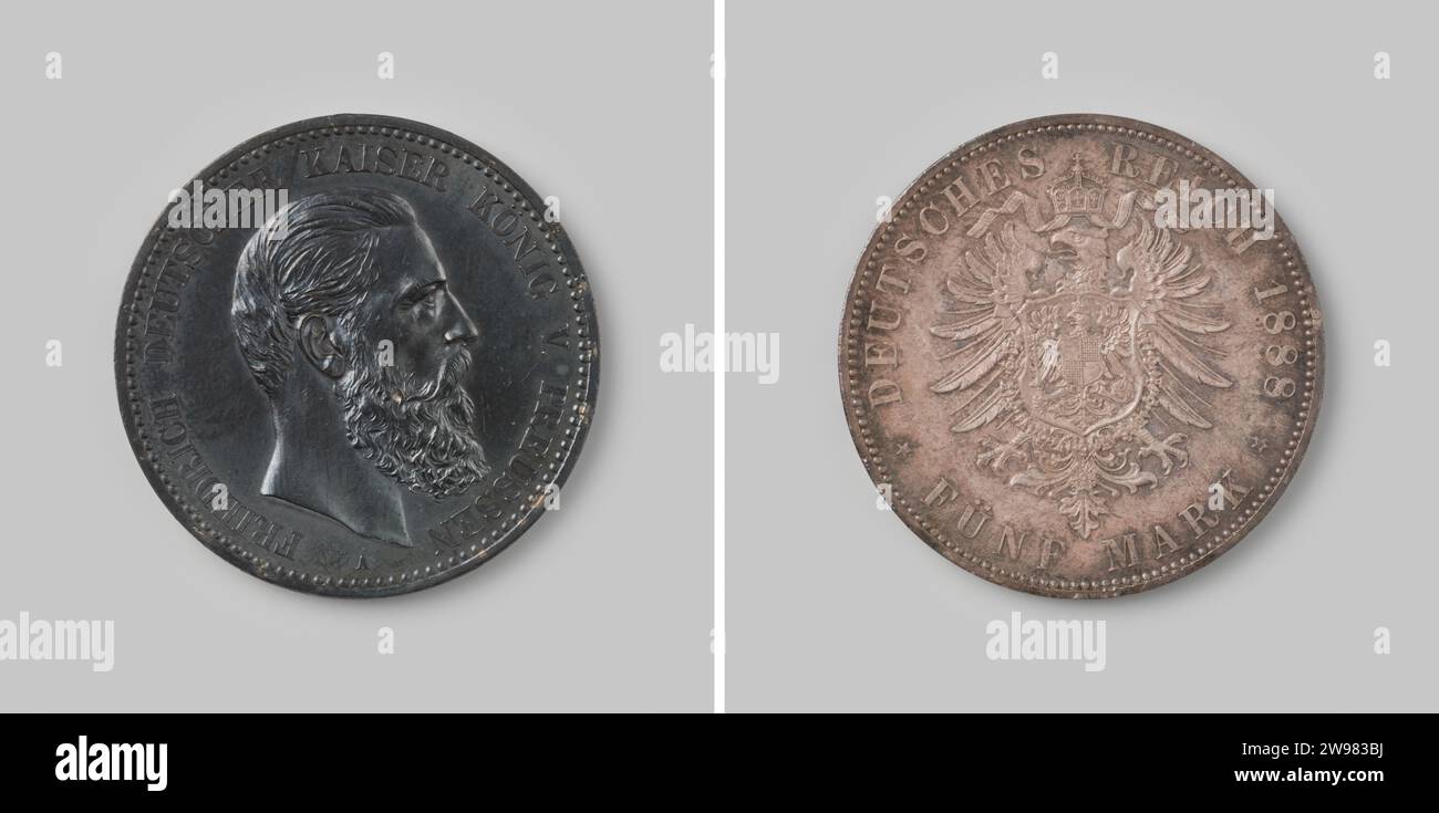 5 Mark from the German Empire, Prussia of Friedrich, 1888 ,, 1888 coin ...