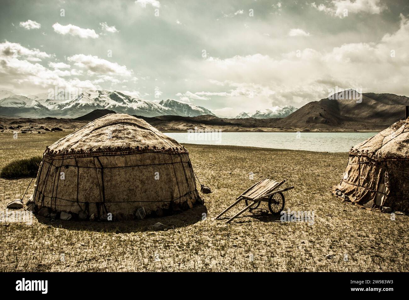 Traditional kyrgyz yurts hi-res stock photography and images - Alamy
