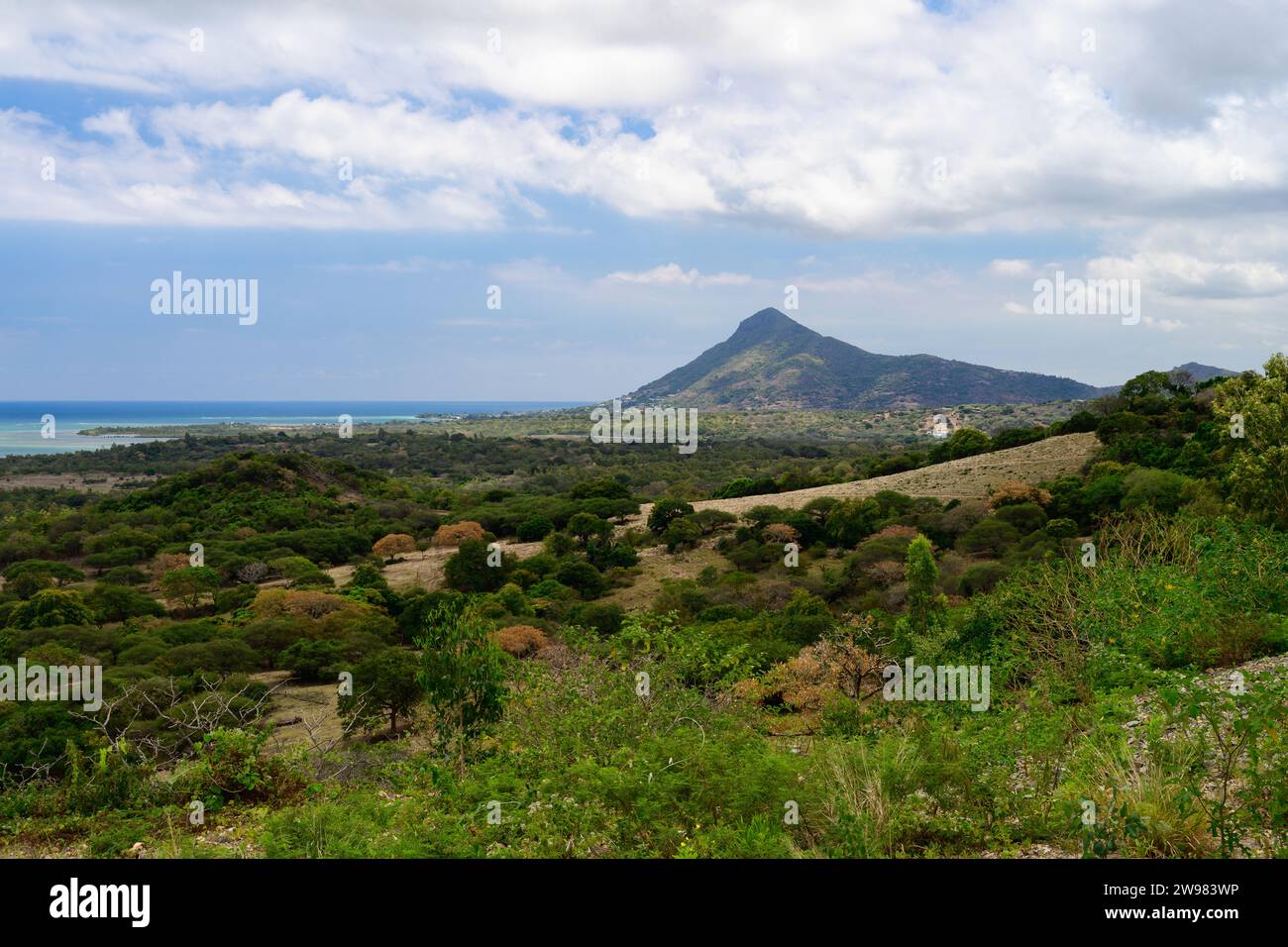 La Tourelle du Tamarin Mountain Seen from Chamarel Viewpoint in ...