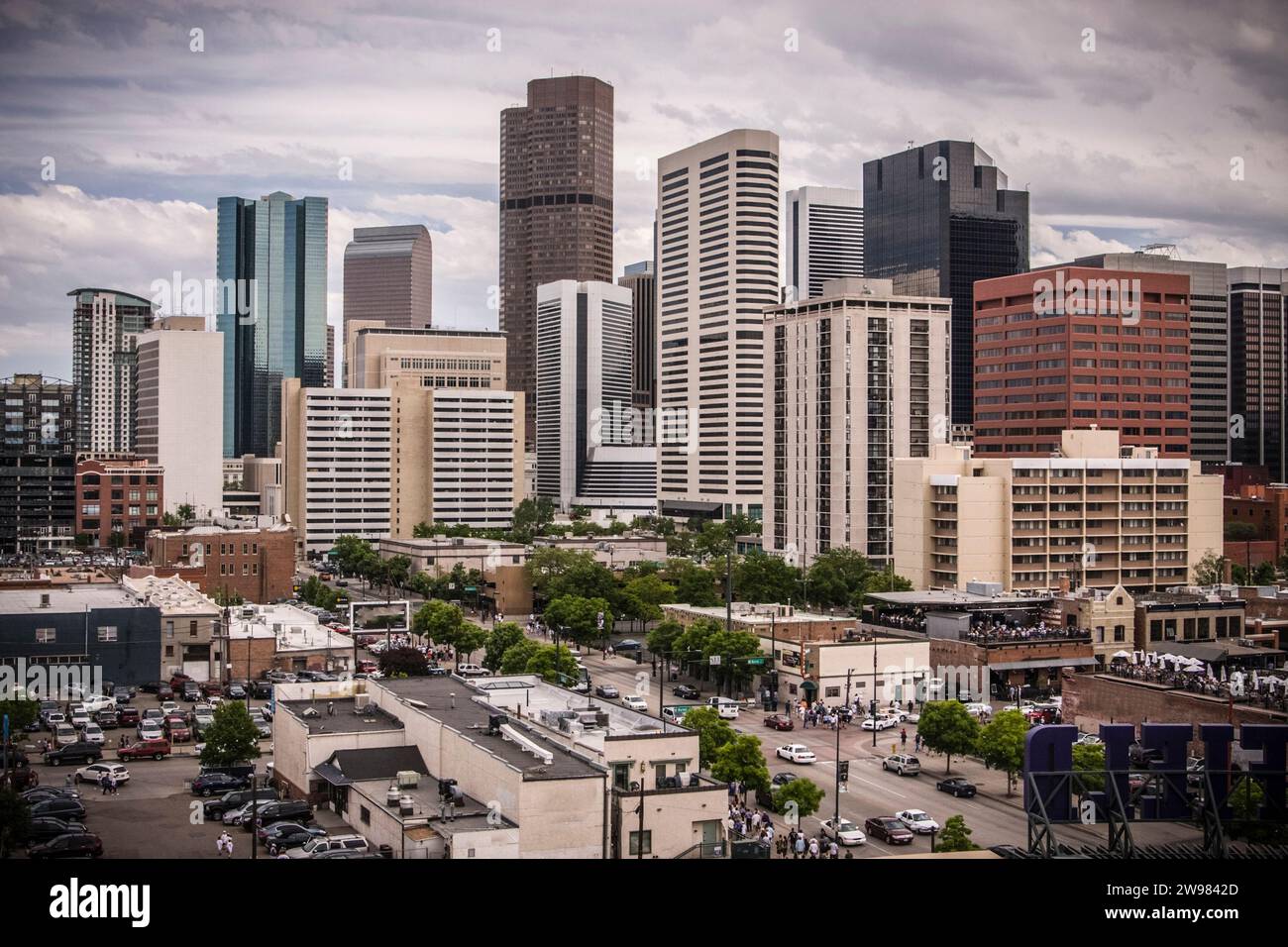 Skyline of Denver Stock Photo - Alamy