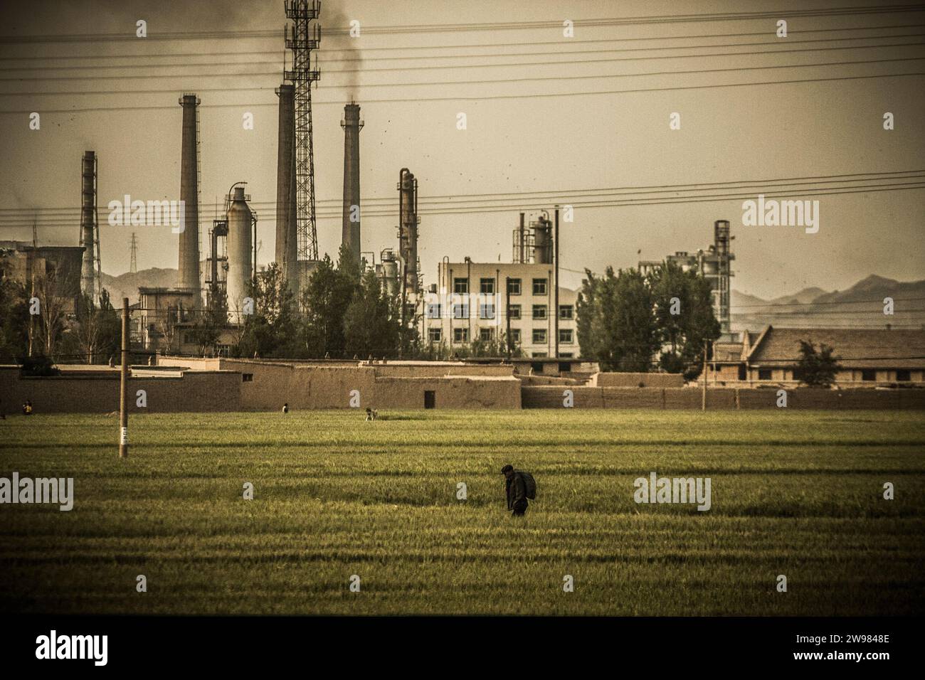 Countryside of Xinjiang province in western China Stock Photo - Alamy