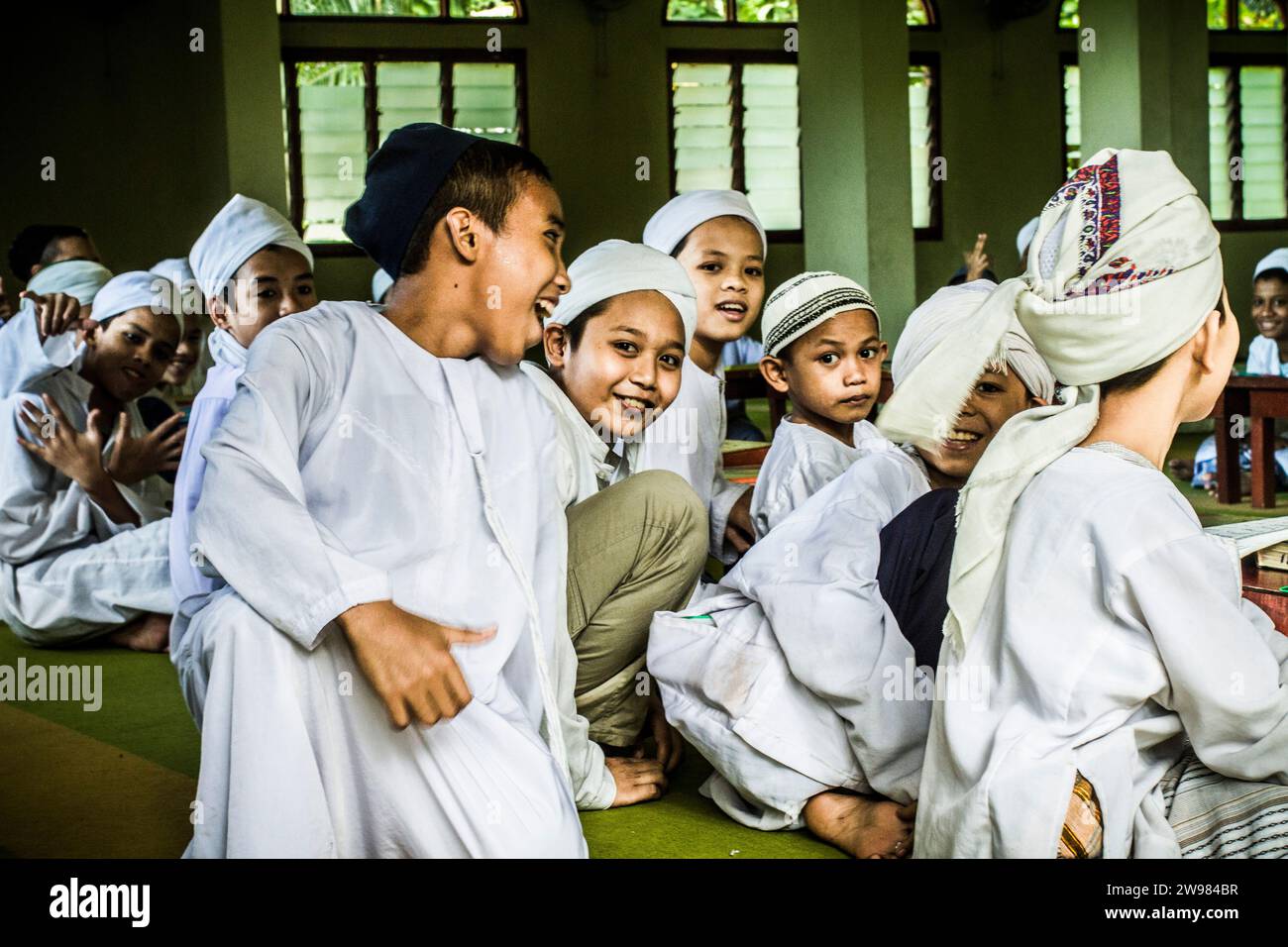 Children at a mosque in Malaysia Stock Photo - Alamy