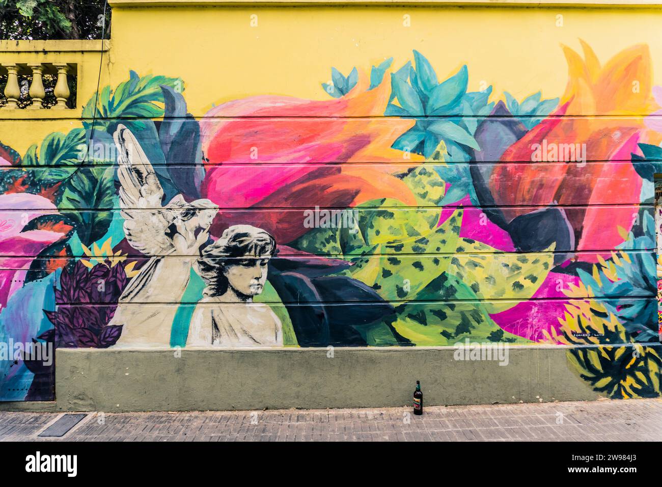Mural on wall, Palermo, Buenos Aires, Argentina Stock Photo - Alamy