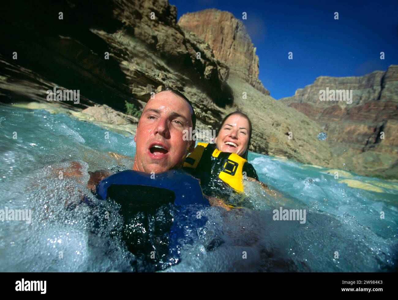 Floating down the Little Colorado River Stock Photo - Alamy