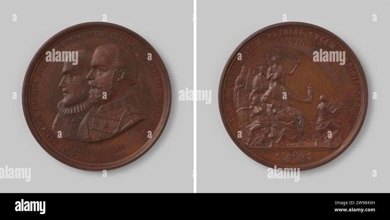 Three hundred years of existence of the University of Leiden 1875, M.C ...