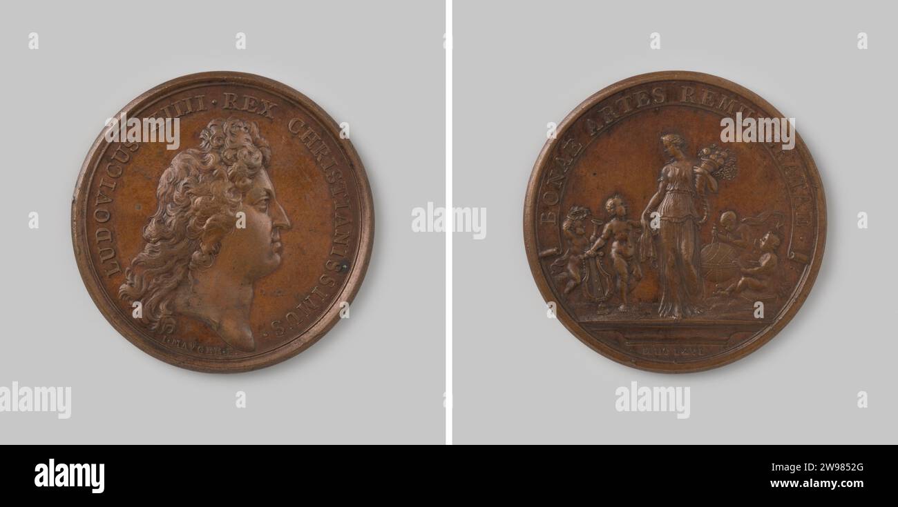 Encouragement of the Fine Arts by King Louis XIV 1666, Jean Mauger ...