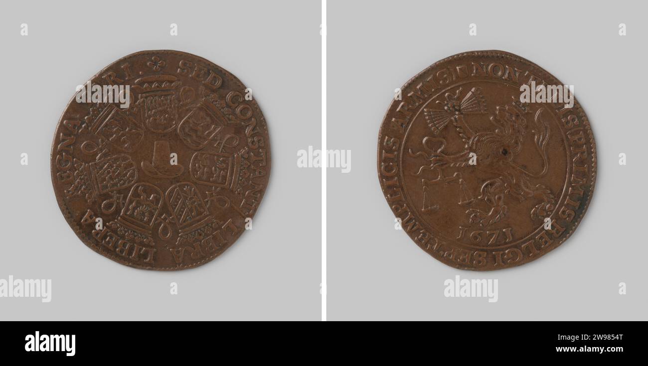 Calculation medal from Utrecht on the peacefulness of the Netherlands ...