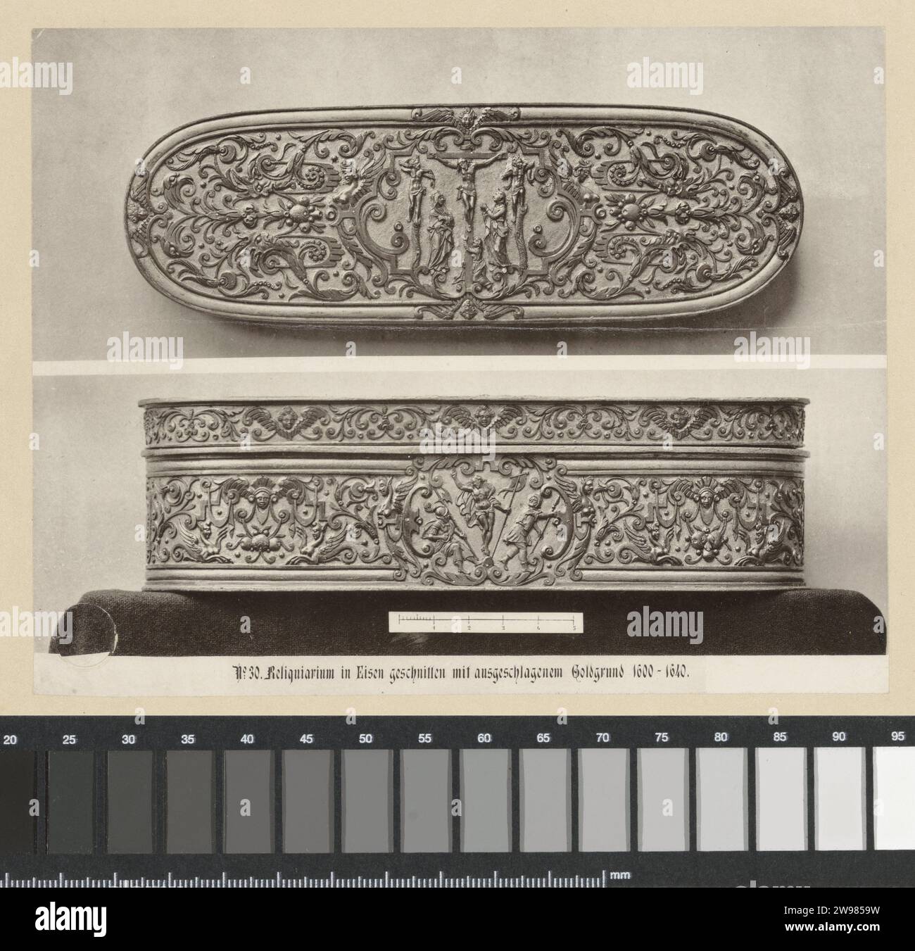 Iron relic box with gold batter, Anonymous, 1869 - 1887 photomechanical ...