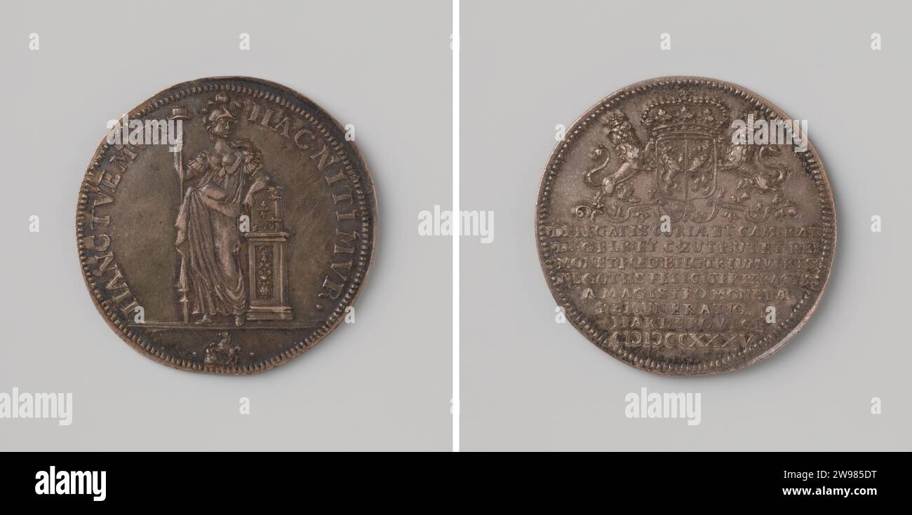 Inspection of De Munt in Harderwijk, medal by mintmaster Johan ...