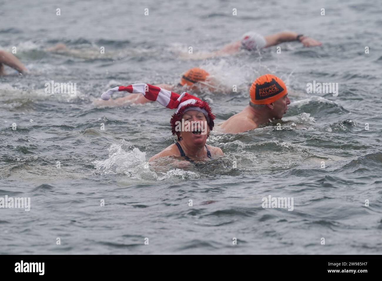 Members of the Serpentine Swimming Club take part in the Peter Pan Cup ...
