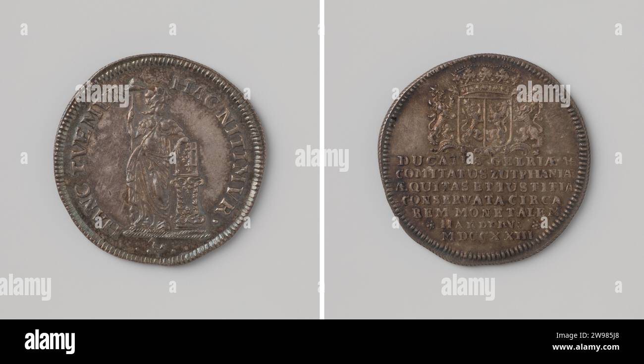 Enforcement of De Munt in Harderwijk, Anonymous, 1723 history medal ...