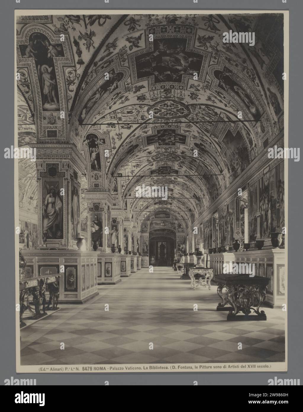 Interior of the Vatican Library, Fratelli Alinari, 1880 - 1920 ...