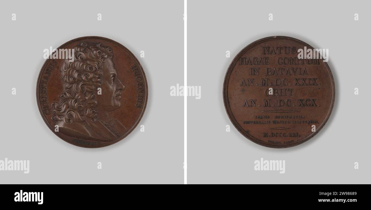 Christiaan Huygens, famous researcher, part of the Numismatica ...