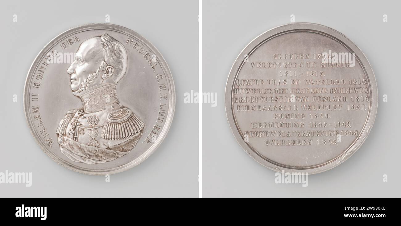 Death of Willem II, King of the Netherlands, Johannes Petrus Schouberg ...