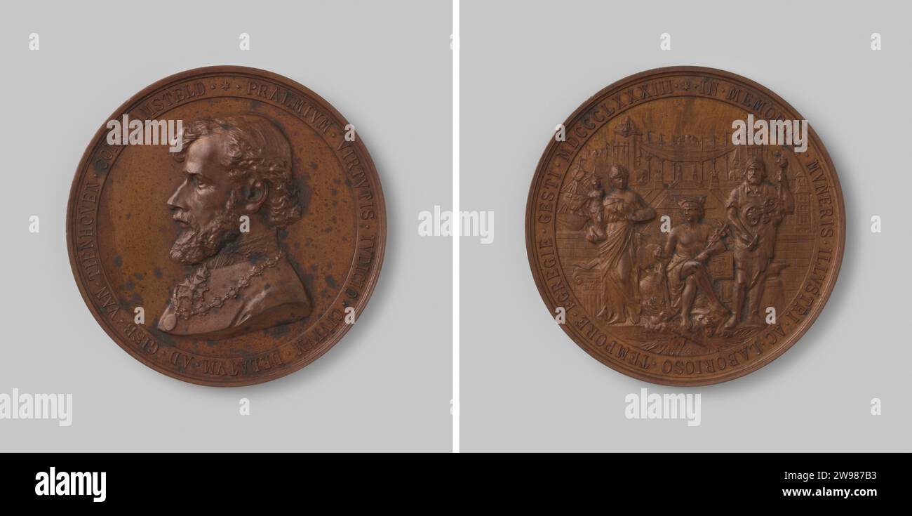 GISB. van Tienhoven Mayor of Amsterdam 1883, Jacob Samuel Cohen Elion ...