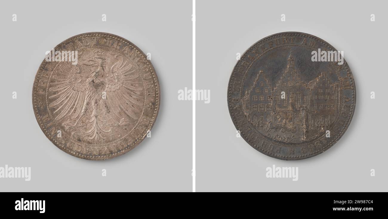 Memorial of the Free Reich City Frankfurt Am Main, 1863 ,, 1863 coin ...
