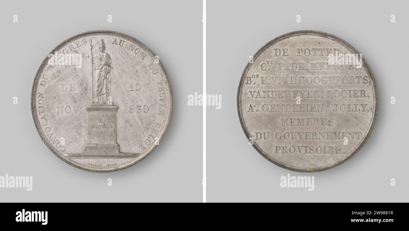 Colloking the Belgian Congress 1830, Adrien Hippolyte Veyrat, 1830 ...