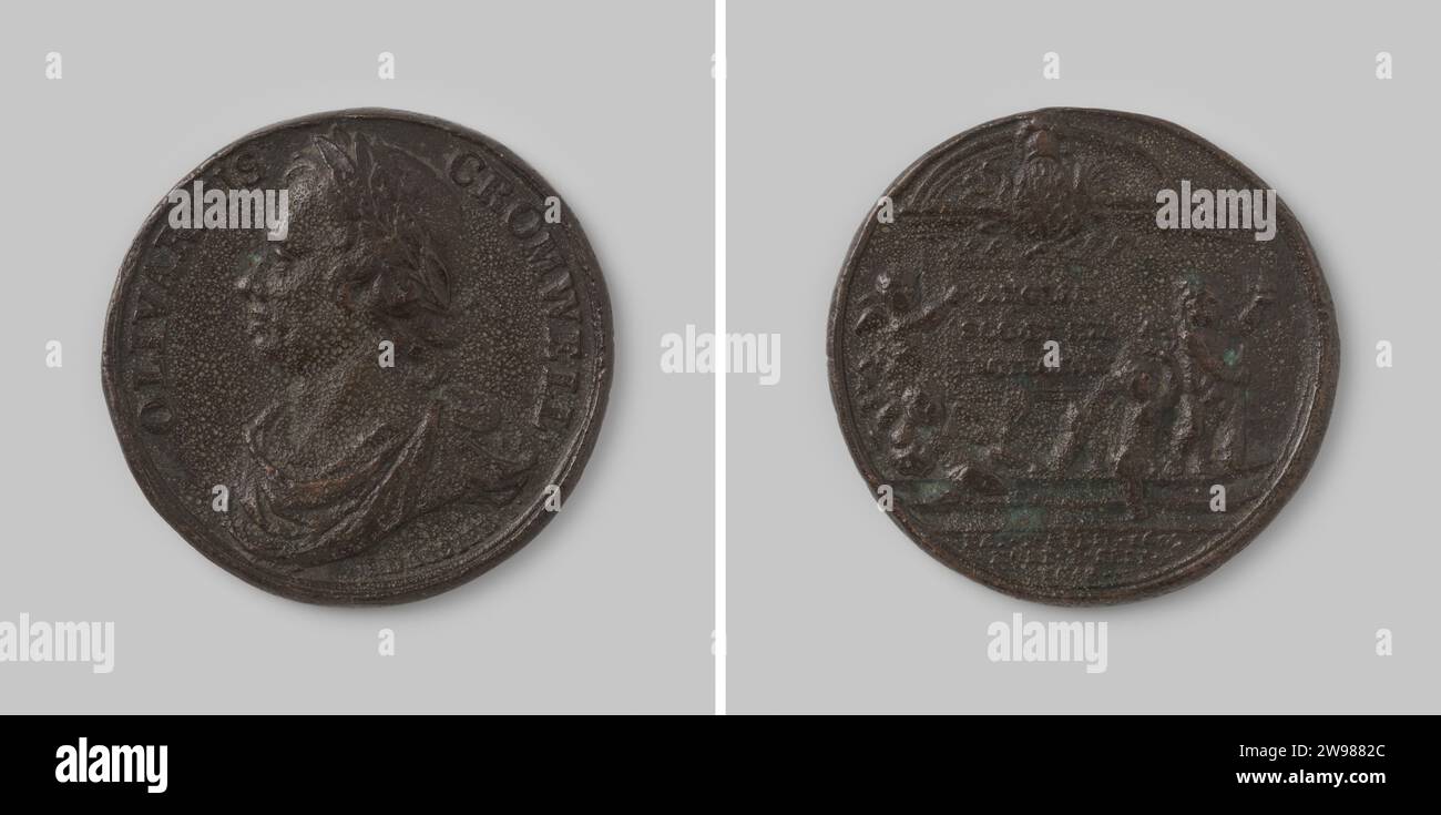 Kings and Queen - Oliver Cromwell 1599-1658, Jean Dassier, 1658 - 1731 ...